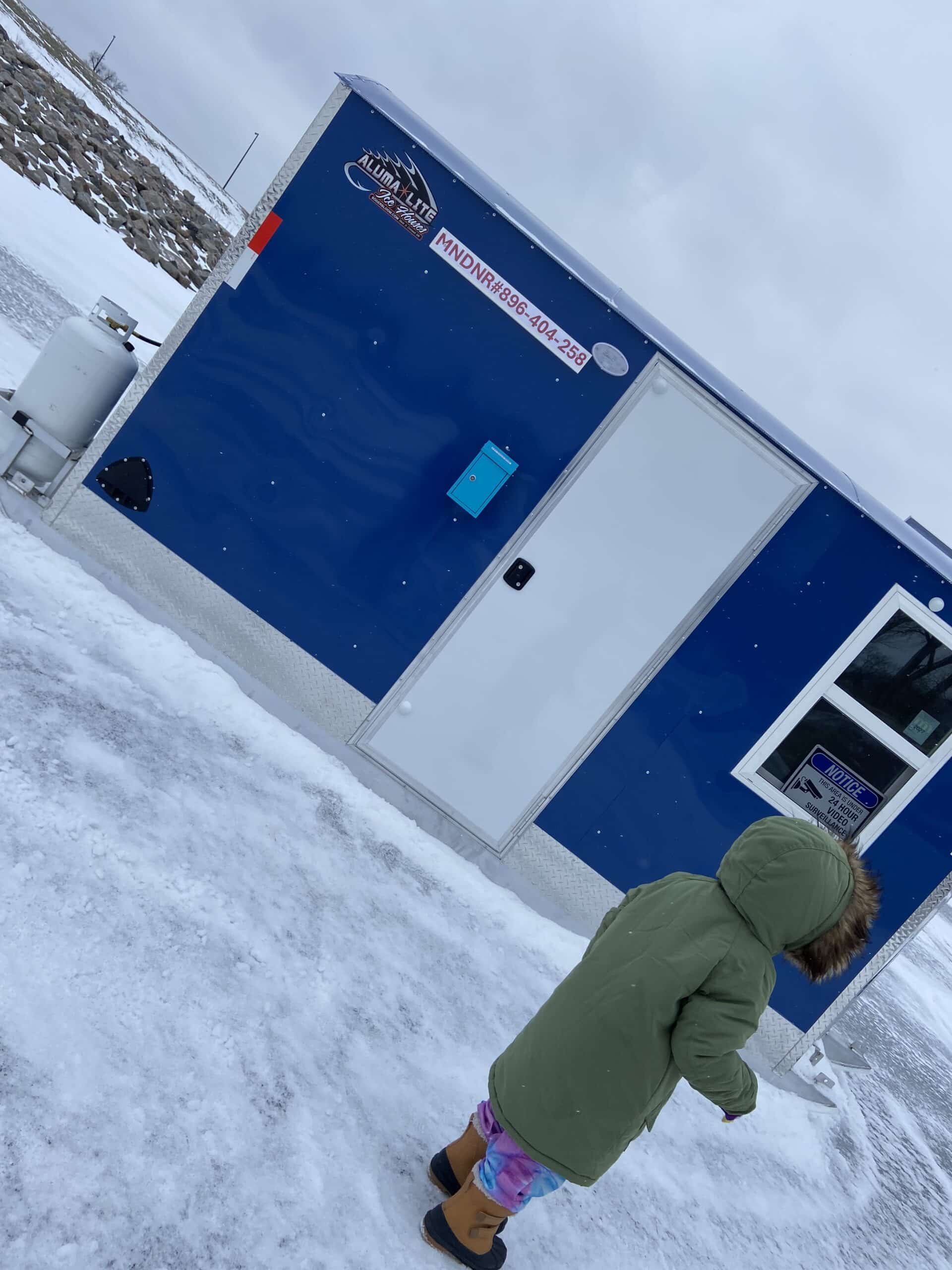 Get Kids Outdoors has placed their Fish House on the Red Lake River in ...
