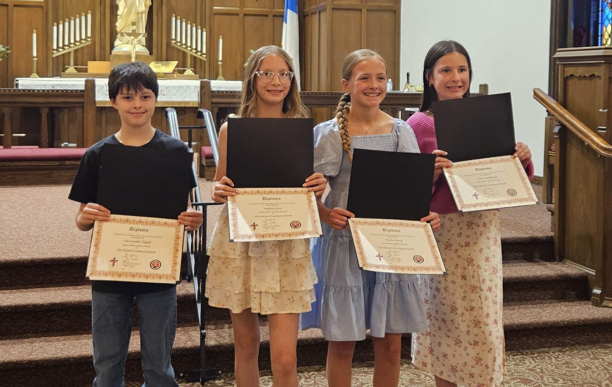 Our Savior’s School celebrates it’s 6th grade graduates and awards nine ...