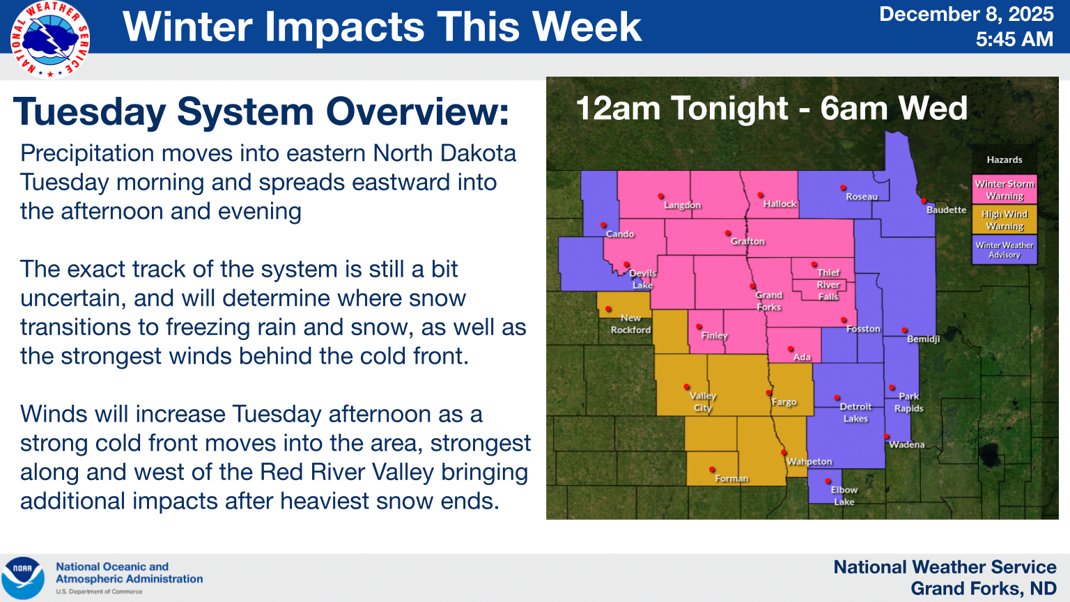Winter Storm Warning issued for portions of NW Minnesota and eastern ...