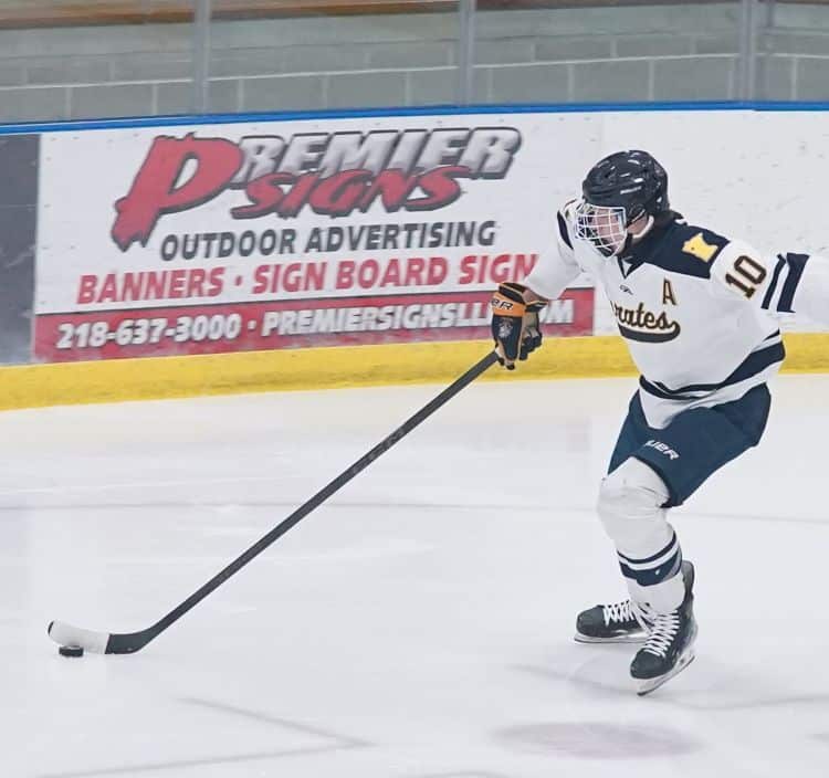 Crookston Boys Hockey allows four third period goals in loss to Roseau ...